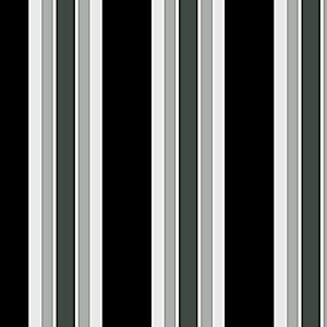 Stitch & Sparkles 100% Cotton Duck 45" Width Large Stripe Print Black Color Sewing Fabric by The Yard