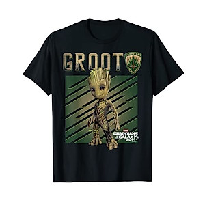 Marvel Guardians Of The Galaxy Vol 2 Baby Groot Shield T-Shirt
