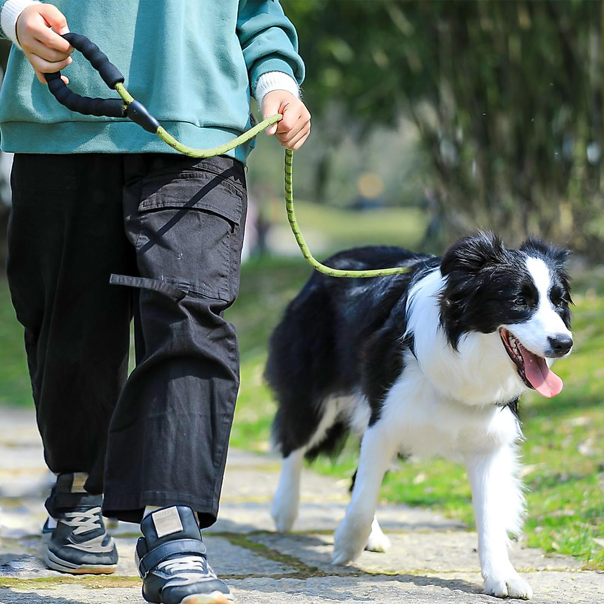 Anhozuo Dog Chew Toys for Aggressive Chewers Large Breed, Tough Durable Dog Toys, Real Bacon Flavor Skull Dog Chew Toys with 6 FT x 1/2" Durable Slip Lead Dog Leash