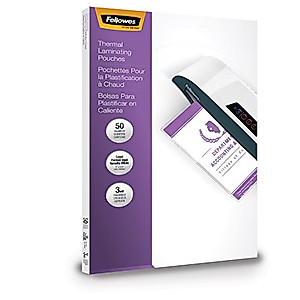 Fellowes Hot Laminating Pouches, Legal, 3 mil, 50 Pack (52226)