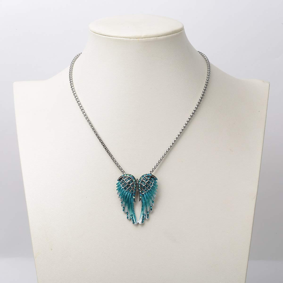 YACQ Women's Guardian Angel Wing Brooch Pins & Pendants 2 in 1 - Scarf Holders - 2 x 1 inch - for Blouse Jacket Coat Scarf Shawl Hat Bag