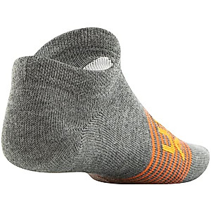 Under Armour Youth Essential Lite No Show Socks, 6-Pairs, Pitch Gray 1 Assorted, Small
