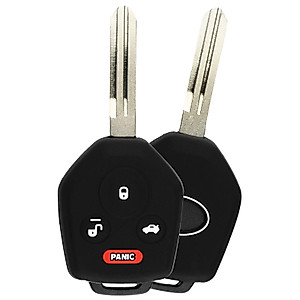 KeyGuardz Keyless Entry Remote Car Key Fob Outer Shell Cover Rubber Case For Subaru Forester Tribeca XV CrossTrek (Pack of 2)