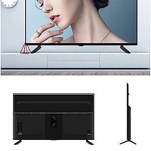 Universal TV Stand Legs,Table Top TV Stand Base Replacement Legs for Most 27 to 55 Inch LCD LED LG Sony VIZIO TCL KONKA TVs, with Cable Management, Hold up to 99lbs - Black