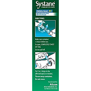 Systane Long Lasting Lubricant Eye Drops Vials Eye Drops, 30 Count (Pack of 1)