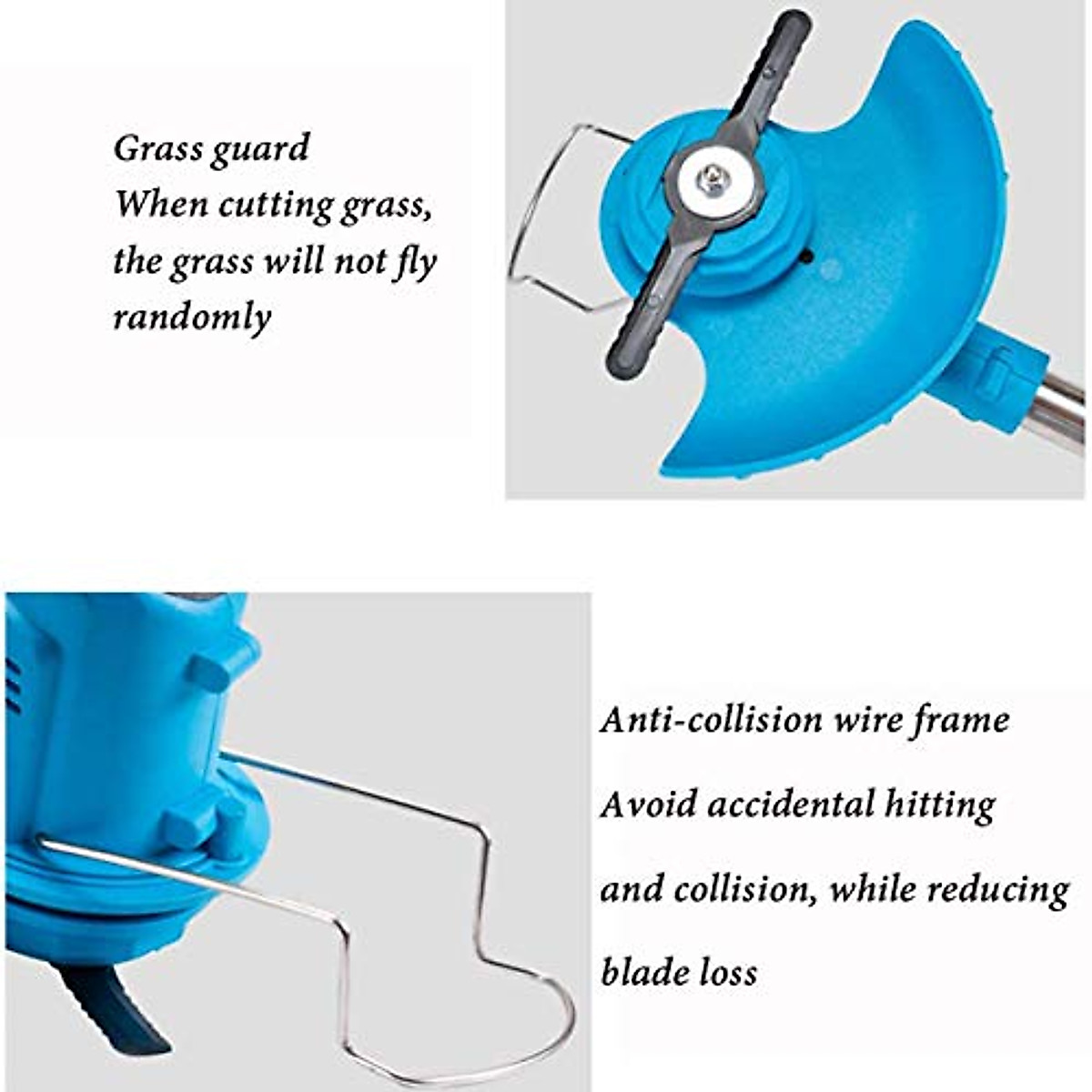 Household Rechargeable Grass Lawn Trimmers, Small Cordless Strimmer, Mower Weeder Multi-Function Lithium Battery Lawn Weeding for Tree Lawn Care Home Gardening Lawn Mower