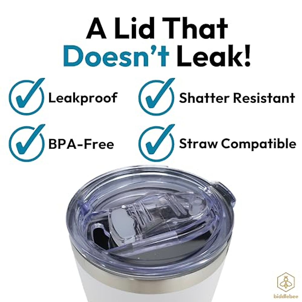 Biddlebee 20oz Coffee Tumbler with Leakproof Lid – Birthday Gift for Women, Best Friend, Sister, Teacher Appreciation, Unique Mom Gift from Daughter