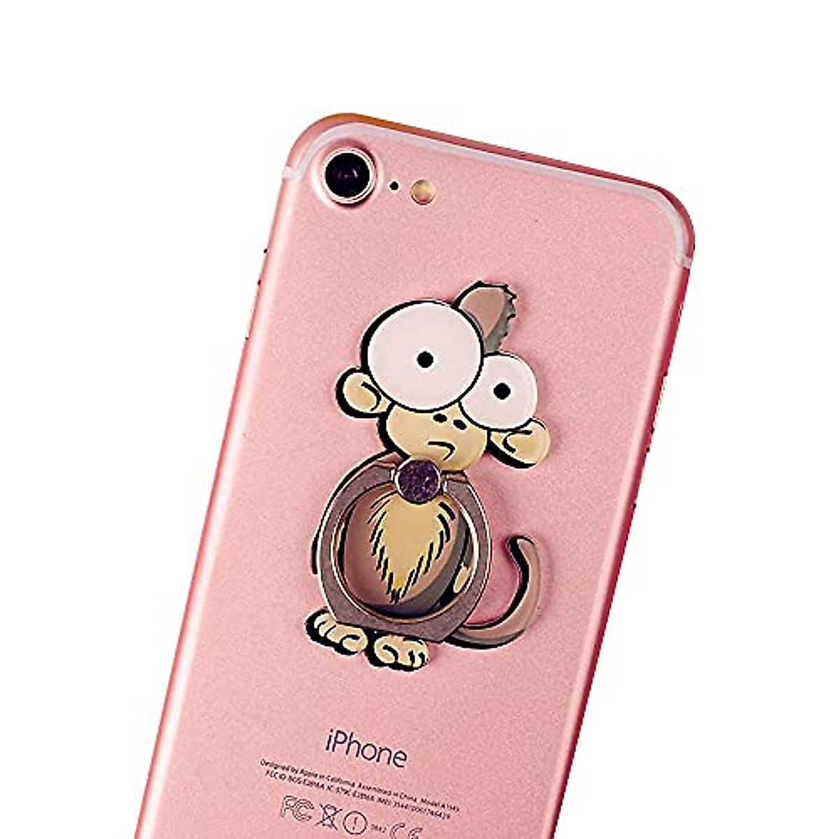 UnderReef Cell Phone Finger Ring Holder Cute Animal Smartphone Stand 361 Swivel for iPhone, Ipad, Samsung HTC Nokia Smartphones Tablet (Monkey)