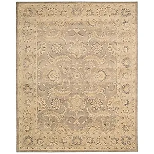 Nourison Jaipur Taupe Rectangle Area Rug, 5-Feet 6-Inches by 8-Feet 6-Inches (5'6" x 8'6")