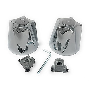 MI MADOL Imports, LLC MADOL Universal Handles with 2" Large Cavity [2233] Shower Replacement Handle Kit Easy Installation/Manerales para Regaderas Universales Caben en Todo tipo de Grifos