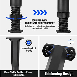 SKMYL Adjustable Height Center Support Leg for Bed Frame,Bed Center Slat Support Leg (7.5~14.5 (2PCS))