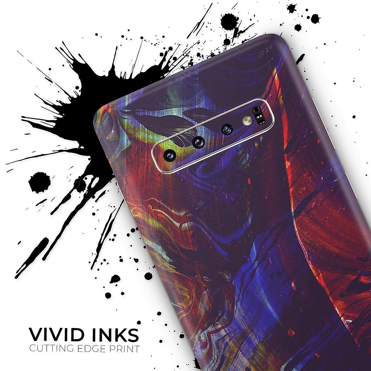 DesignSkinz Liquid Abstract Paint Remix V66 Protective Vinyl Decal Wrap Skin Cover Compatible with The Samsung Galaxy S20 (Screen Trim & Back Glass Skin)