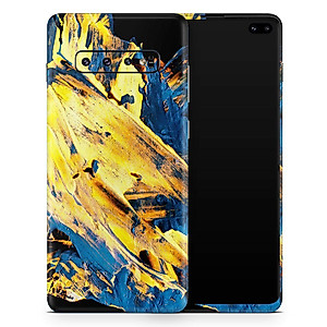 DesignSkinz Liquid Abstract Paint V43 Protective Vinyl Decal Wrap Skin Cover Compatible with The Samsung Galaxy S20 (Screen Trim & Back Glass Skin)