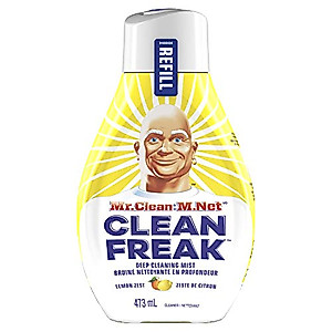 Mr. Clean, Deep Cleaning Mist Multi-Surface Spray, Lemon Zest Scent Refill, 1 Count, 16 Fl Ounce