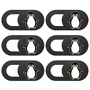 SOLUSTRE Slide Blocker 6 PCS camera cover camera privacy cover phone camera blocker laptop cam cover rainbow webcam cover slide animal webcam cover smartphone webcam cover lapdesk lens cap