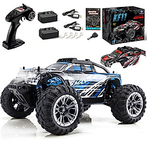 FUUY 1/16 Fast RC Cars for Adults with 2 Batteries&Shells, All Terrain 42KPH High-Speed Remote Control Car, Waterproof Off-Road RC Crawler, Hobby Truck Toy Youth Gift for Age 14+