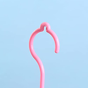 Cute Pink Hearts Drying Rack for Socks Bras Panties Towel Underwear 8 Clips Clothes Hanger Cute Mini Indoor Hanging Drying Rack for Kids Baby Nursery Room Decor (Love Heart)