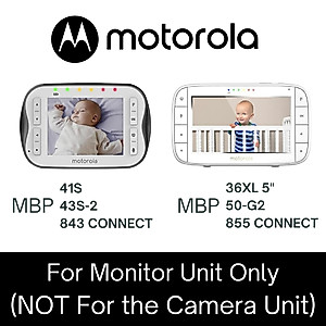 for Motorola Baby Monitor Charger (Handheld Screen Only) MBP33S MBP36S MBP36XL MBP38S MBP41S MBP43S MBP843 MBP853 MBP854 MBP855 Connect Not for Camera