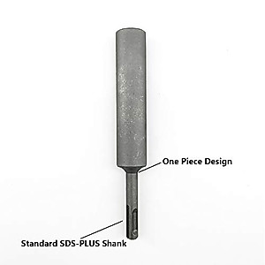 SPKLINE SDS-Plus Ground Rod Driver for 5/8 Inch and 3/4 Inch Ground Rods, 13/16"X 6-11/16"(20X170mm), 10mm Diameter Shank Fits Bosch Dewalt Milwaukee Hilti and Other SDS-Plus Rotary Hammer Drills