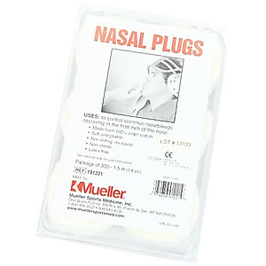 Mueller Nasal Plugs - 300 pack (PAC)