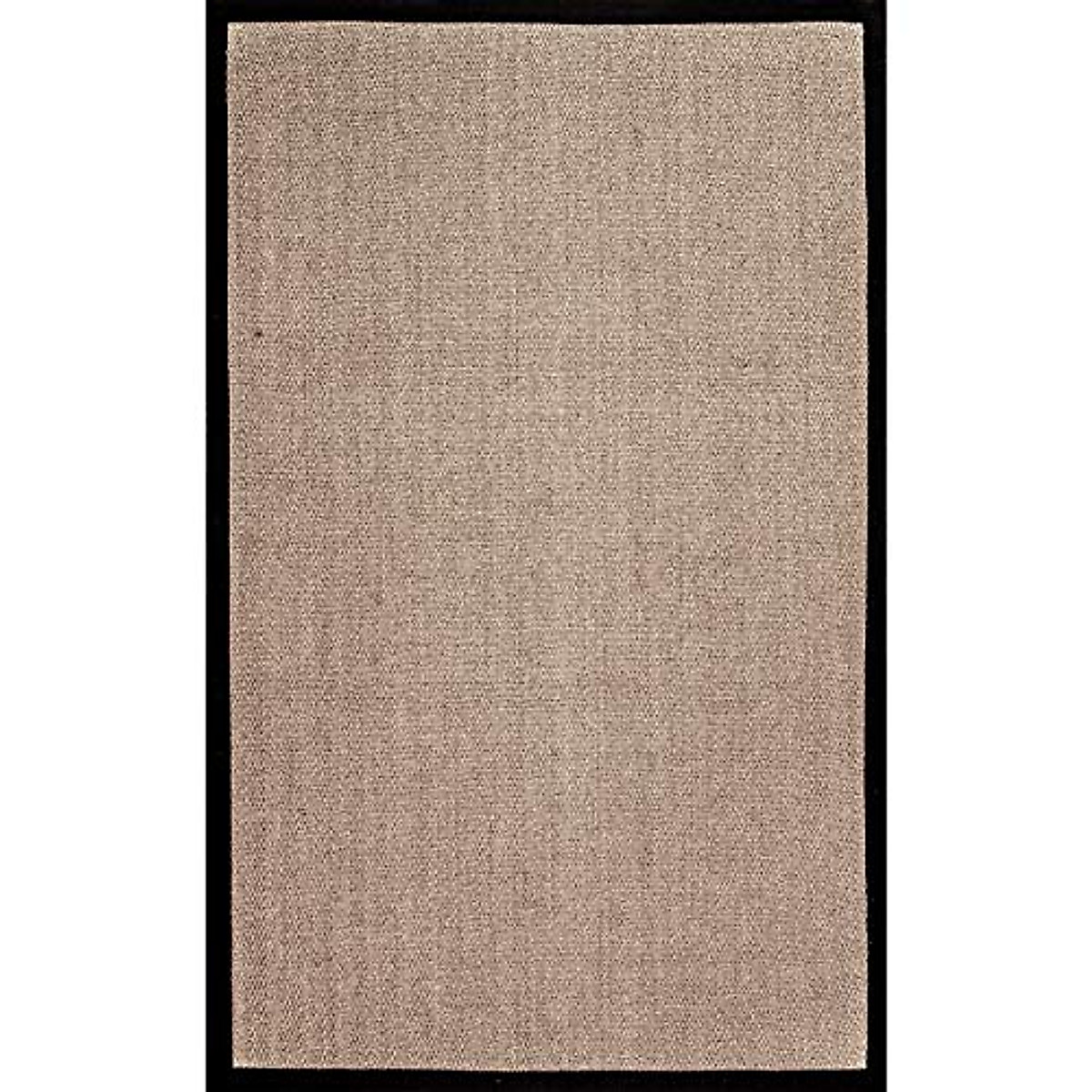 nuLOOM Lauren Casual Solid Area Rug, 8' x 10', Black