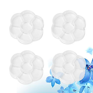 Women's Jewelry 4PCS 8 Grids Jewel Case Round Shape Transparent Plastic Organizer Jewelry Storage Container for Earrings Rings Girl Jewelry