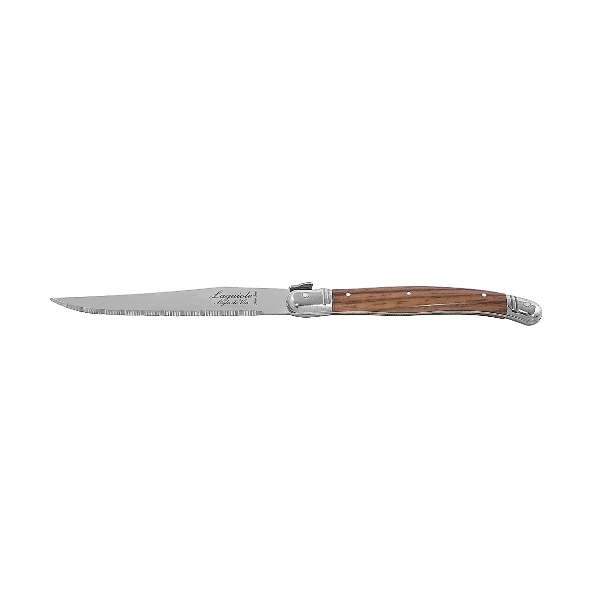Laguiole Style de Vie Premium Line Steak Knife 1.8 mm Thick 6 Pieces Wood Colour