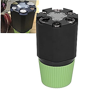 2Layer Car Holder and Cash Organizer for Vehicle Use - Portable Money Bank with Paper Money Storage Container - Black and Green Money Box - Dollar Bill Saver for Car