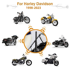 KSaAuto 4.5 Inch Short Antenna for Harley Davidson Motorcycle 1998-2024 Stubby Antenna Replacement Accessories