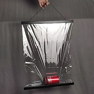 Bluesun 16 inch Magnetic Poster Hanger Frame, 16x20 16x24 16x30 Magnet Canvas Artwork Print Dowel Poster Hangers Frames Hanging Kit (16 inch, Black)