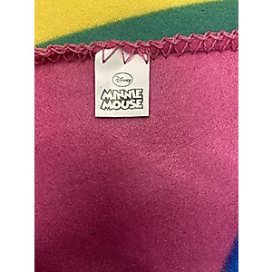 MinnieMouse Cozy Fleece Throw Blanket 40 x 60 (Pink)