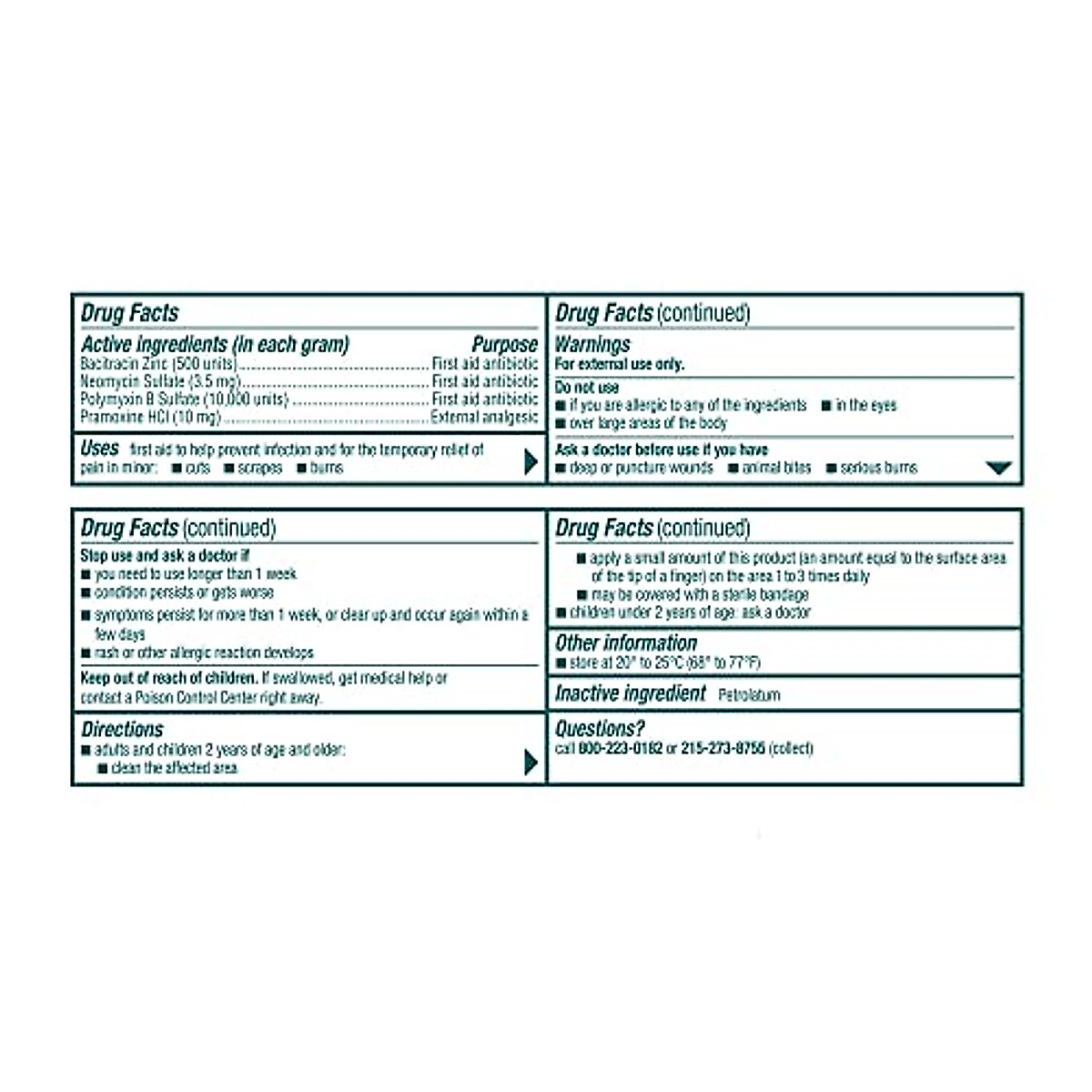 Neosporin First Aid Antibiotic Ointment Maximum Strength Pain Relief, 1-Ounce (Pack of 6)