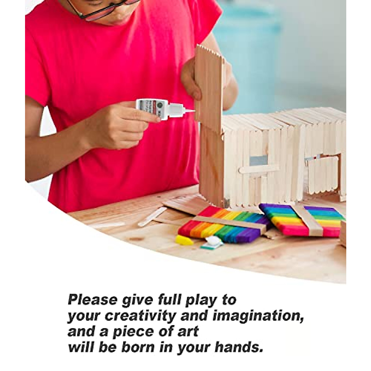 20g Craft Glue, Glue for Model, Instantly Strong Adhesive for bonding Metal, Plastic, Rubber, Wood, DIY Craft, Model, Lego, Scrapbooking, Card Making, Photo, Toy, Decor, Crystal