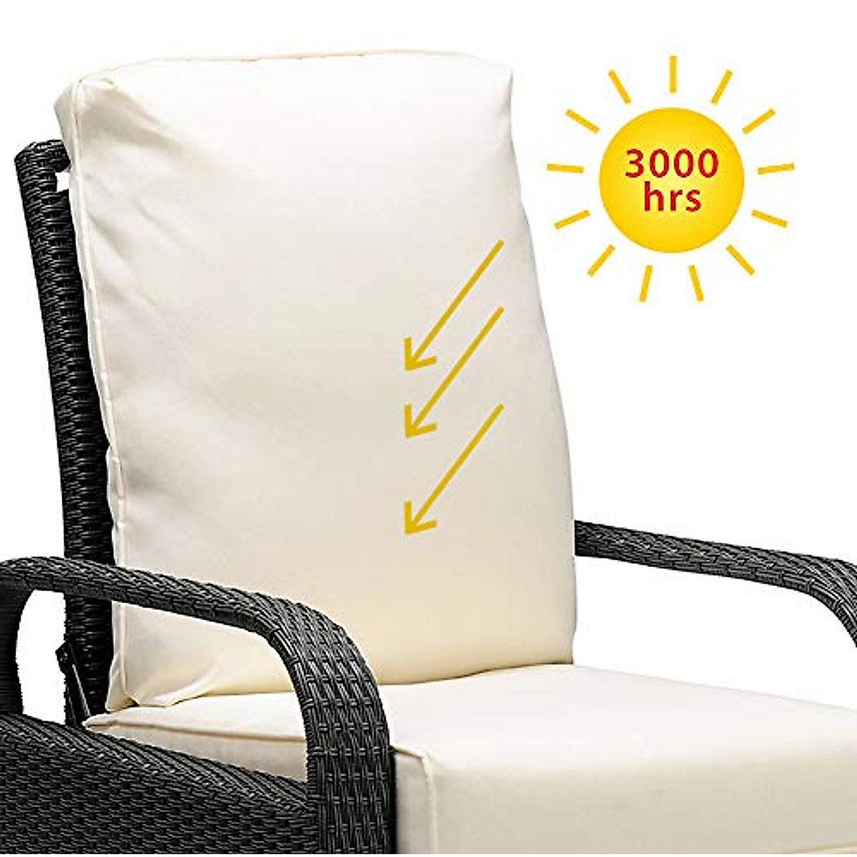 ART TO REAL ONLY Cover, Outdoor Recliner Chair Replacement Cushion Cover, Patio Furniture Chair Sofa Washable Cushion Deep Seat Covers, UV Protected, Fade Protected and Water Spill Repellet