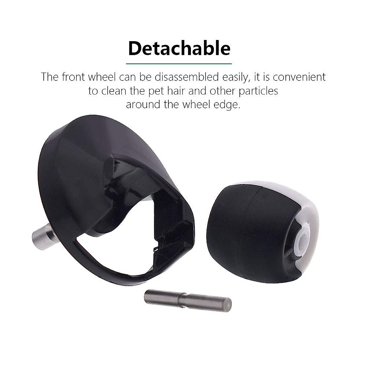 Neutop Replacement Front Wheel Caster Ball Assembly Compatible with All iRobot Roomba 500, 600, 700, 800, 900, e, i, & j Series Robot Vacuums, 2-Pack.