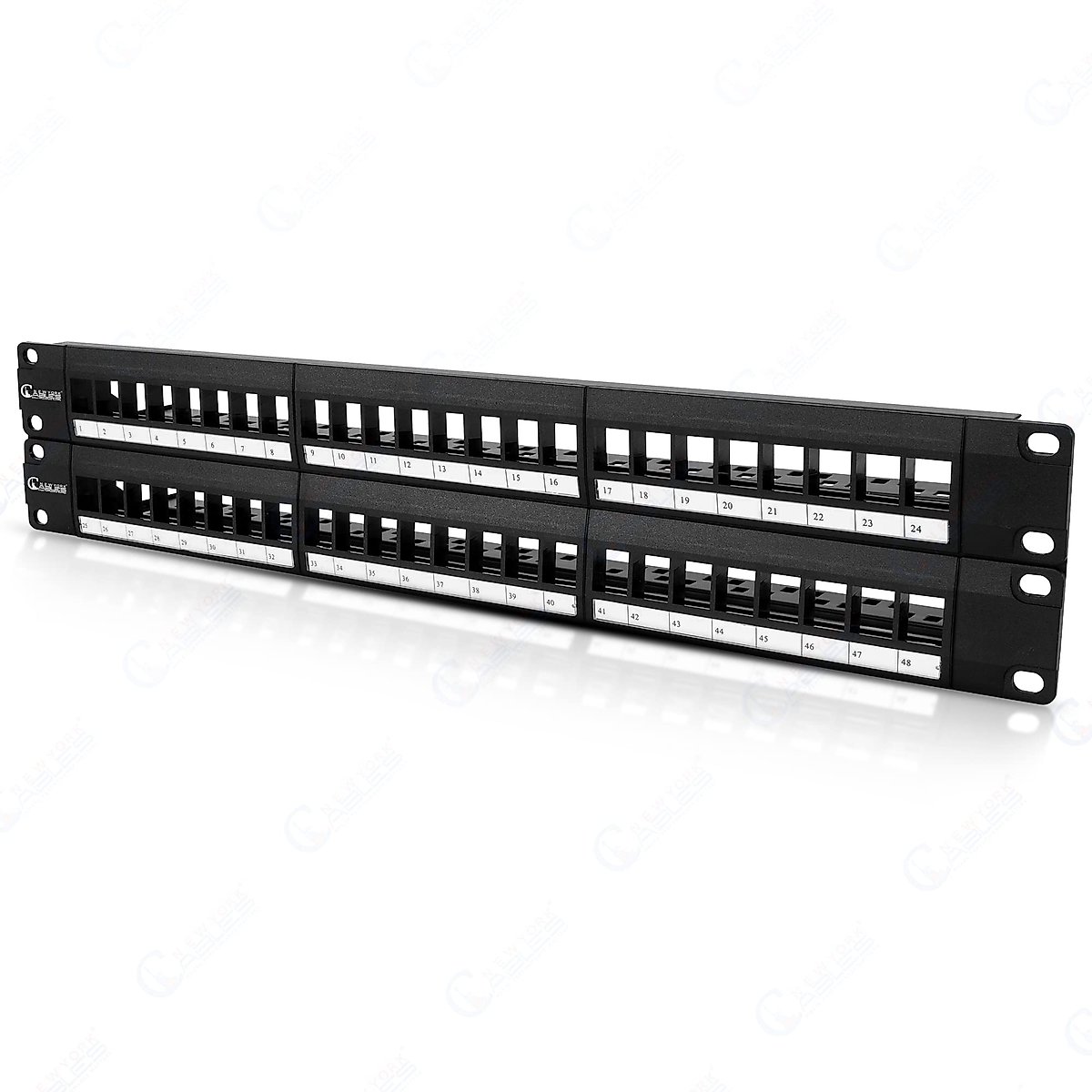 NewYork Cables® Blank Keystone/Patch Panel Network Patch Panel for Data Centers, Offices, and Server Rooms (Unloaded, 48 Port Patch Pannel Unloaded)