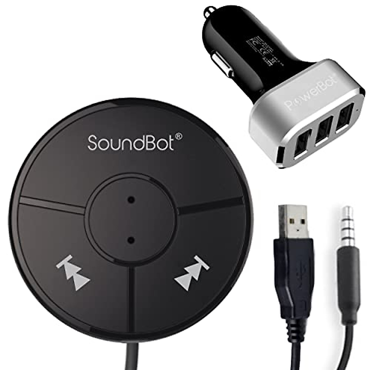 SoundBot Bluetooth Car Kit & Sports Headset Bundle