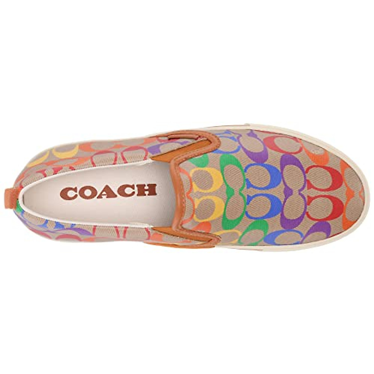 COACH Pride Slip-On Skate Rainbow Signature 10 D (M)