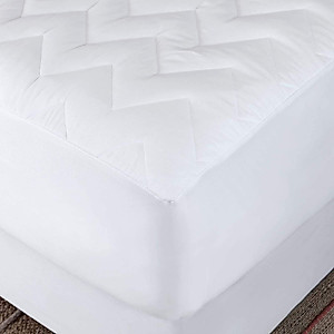 Waterguard Quilted Cotton Mattress Pad - Crib Size - Soft, Comfortable, and Fluffy Mattress Pad - Waterproof Mattress Protector Stretched 7" for Snug Fit on Regular Sized Mattress.