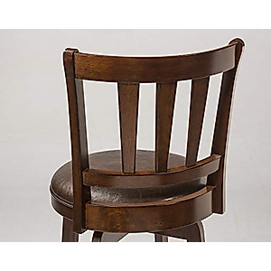 Hillsdale Presque Isle Swivel Stool, Bar Height, Cherry
