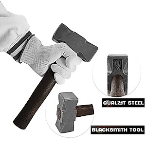 Hand-made Square Forging Hammer Bladesmithing Tool for Farrier Blacksmith Bladesmith