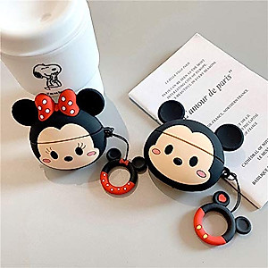Cocomii 3D AirPods Pro Case - 3D Cartoon - Slim - Lightweight - Matte - Keychain Ring 3D Cartoon Characters Cartoon - Luxury Headphone Case Cover Compatible with Apple AirPods Pro (Minnie Cute)
