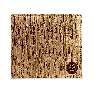 Vegan Wallet Made of Eco Friendly Cork, A Special & Unique Gift for Men, Extra Capacity For Notes, Credit Cards & IDs, Slim Cruelty Free RFID Blocking Wallet, Includes a Beautiful Recyclable Gift Box