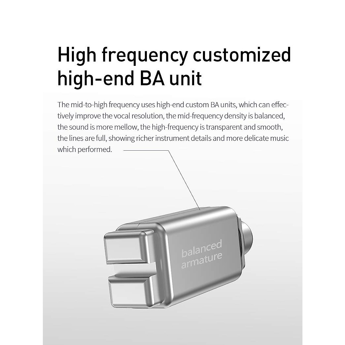 KBEAR KS2 iem, in Ear Monitor Headphones Hybrid 1BA 1DD Wired Earbuds Stereo Bass HiFi IEM Earphone Noise Cancelling High Resolution with Detachable Cable for Running Gaming Sport(without mic, Black)