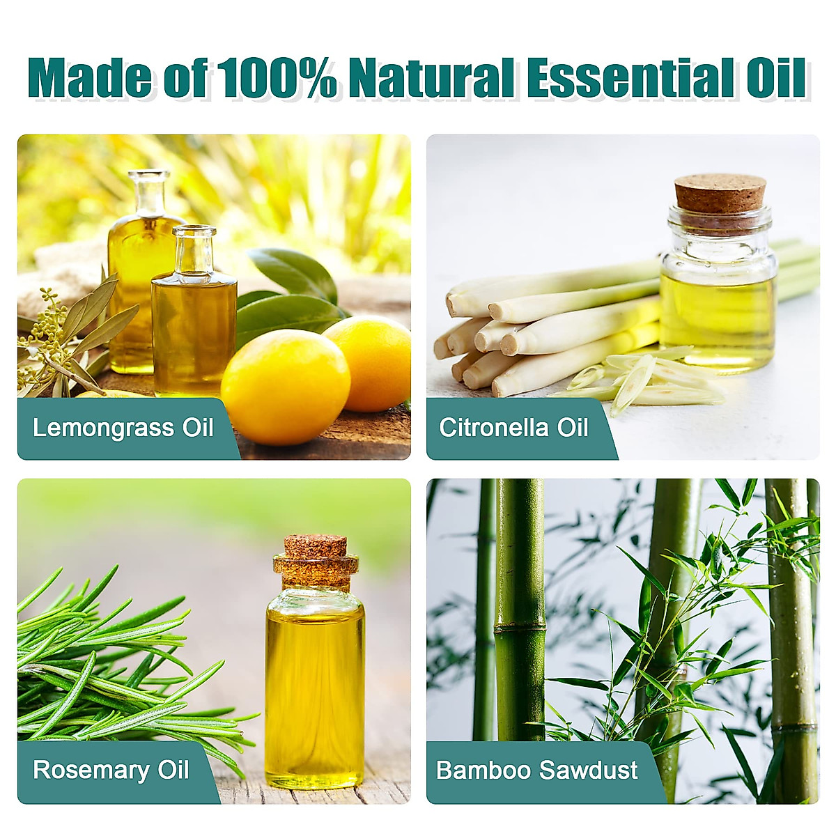 60 Pcs Mosquito Repellent Incense Sticks Outdoor Patio, Citronella Repellent Incense Sticks Outdoor, Deet Free Natural Plant Bug Mosquitoes Repellent Killer for Patio, Camping, Fishing