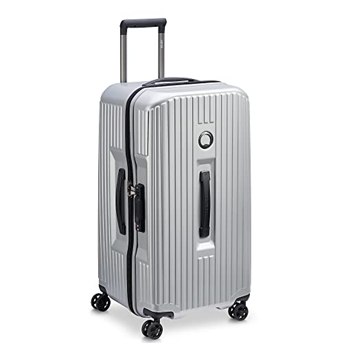 DELSEY Paris Securitime 26" Trunk Spinner (Silver, Checked-Medium 26 Inch)