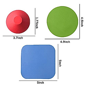 Jar Openers Pad, 10pcs Rubber Jar Grippers for Seniors with Arthritis Weak Hands, Multi-Purpose Kitchen Gadget for Open Jars