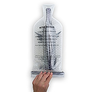 Wine Wings Upgraded 4 Pack Reusable Bottle Protector Sleeve Travel Bag Luggage Leak Safe