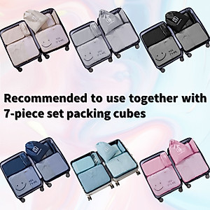 TIANZONG Travel Shoe Bag with Handle Holds 2 Pairs of Shoes, Shoe Packing Cubes for Travel (Beige, 2 Pack)