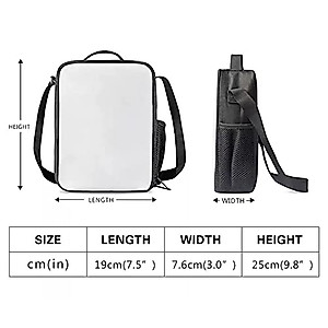 Cumagical Kids Backpack Lion Print Lightweight Daypack Set 3 Pieces with Lunch Bag Pencil Case for Kids Girls Boys